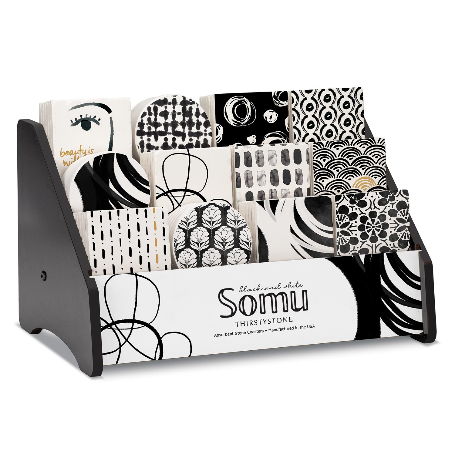 Somu Mixed Single Tile Coaster Collection Conimar Group
